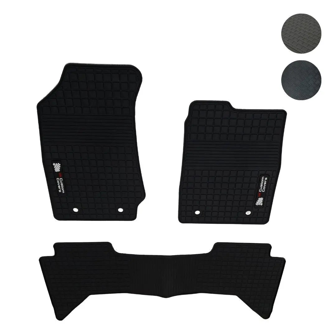 Isuzu D Max Rubber Floor Mats Double Cab (2012+)