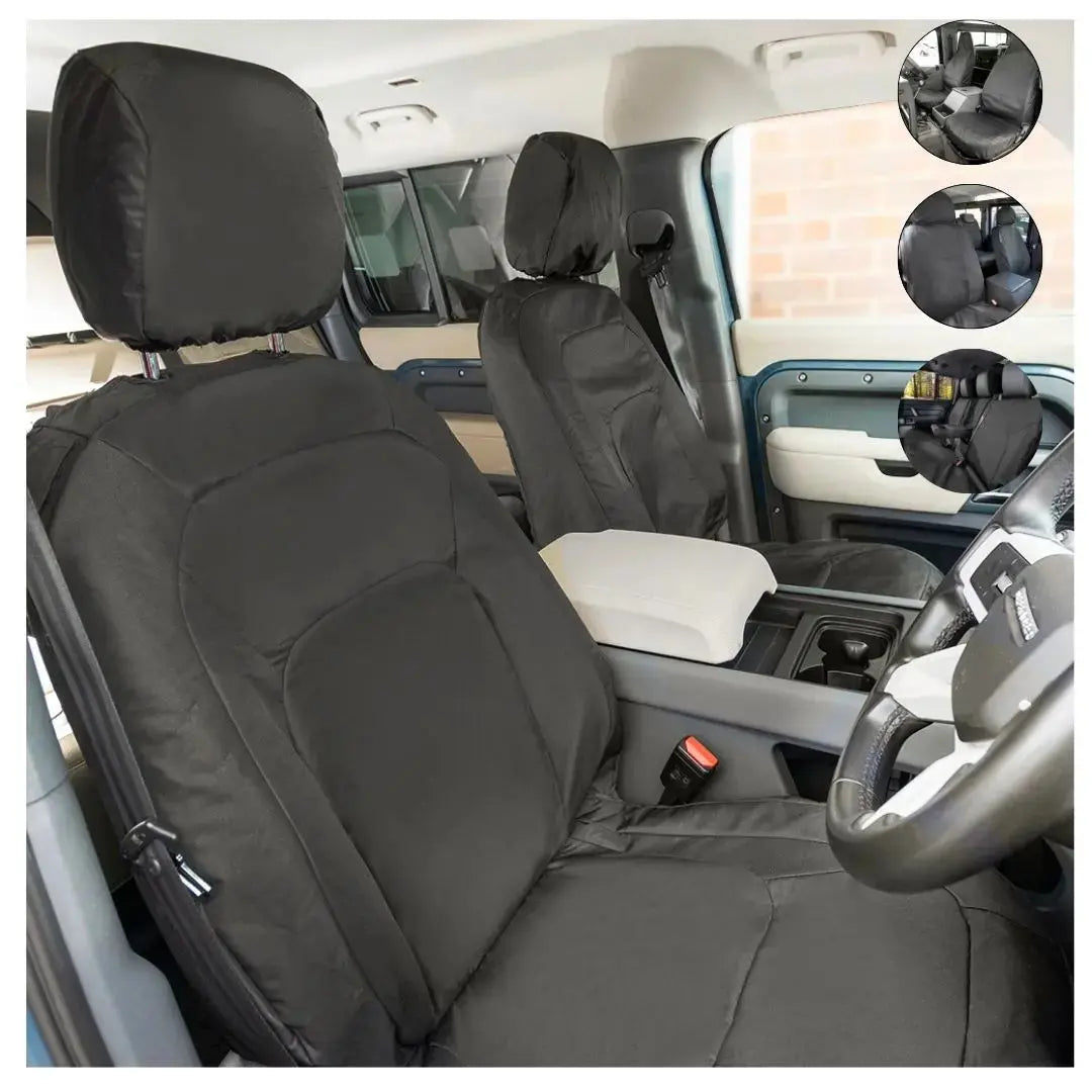 Fits Land Rover Defender 90 / 110 / 130 Tailored PU Seat Covers | UK ...