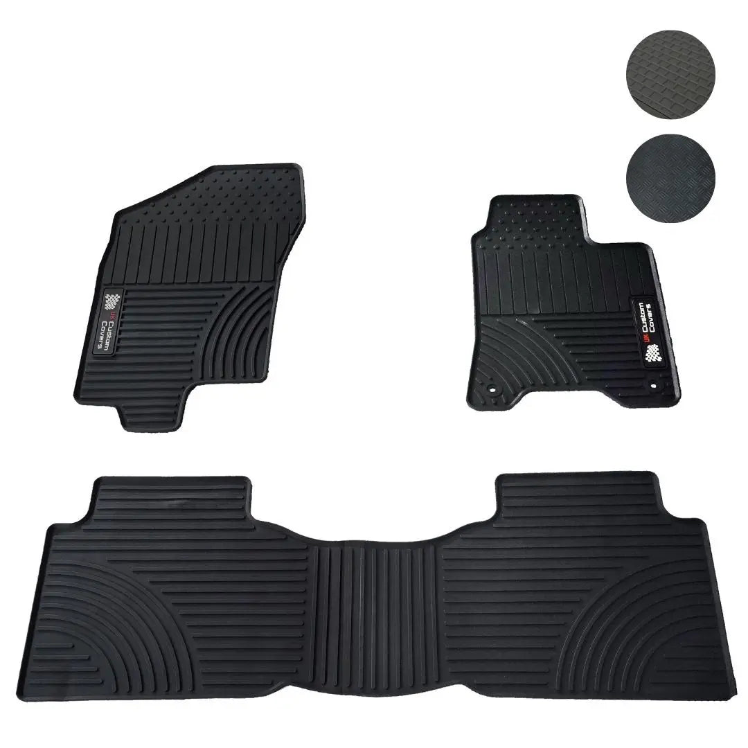Nissan Navara Double Cab Rubber Floor Mats (2015-2018)