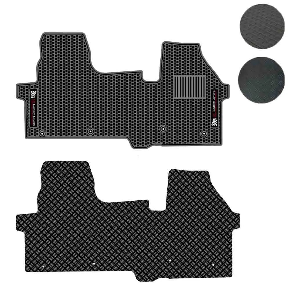 Ford Transit Custom Front Rubber Floor Mats Tailored Fit 2023+