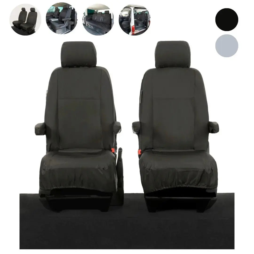 VW T6/T6.1 Caravelle Seat Covers Cotton-Backed PU 2015+ | UK Custom Covers